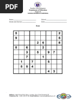 2x2 Sudoku Printable | PDF