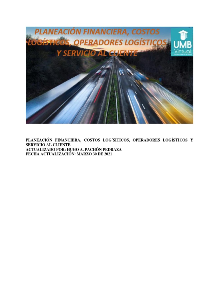 PDF Módulo 3 PLaneación Logística | PDF | Logística | Planificación