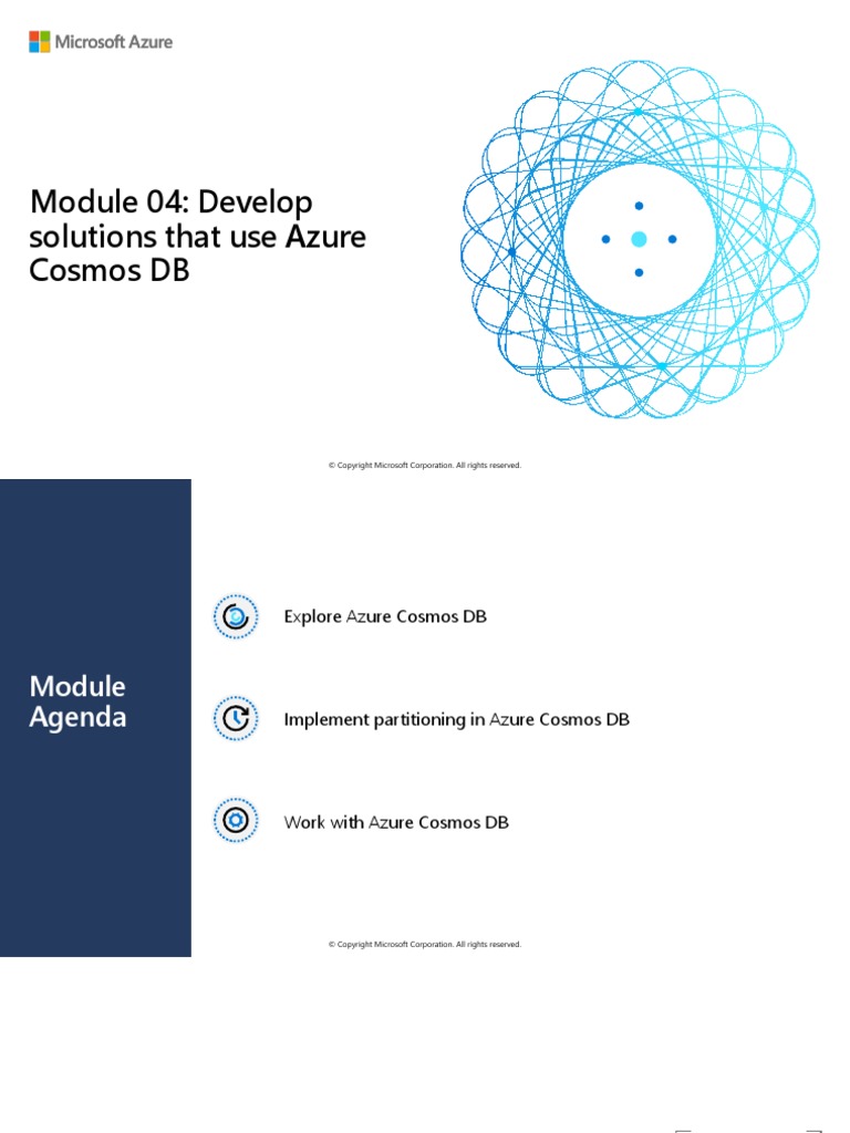 Module 04 Develop Solutions That Use Azure Cosmos DB | PDF | Databases | Mongo Db