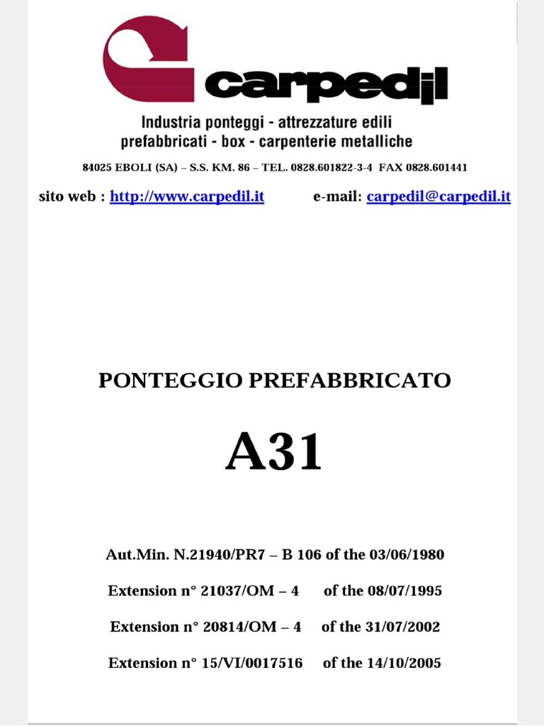 Libretto Carpedil | PDF