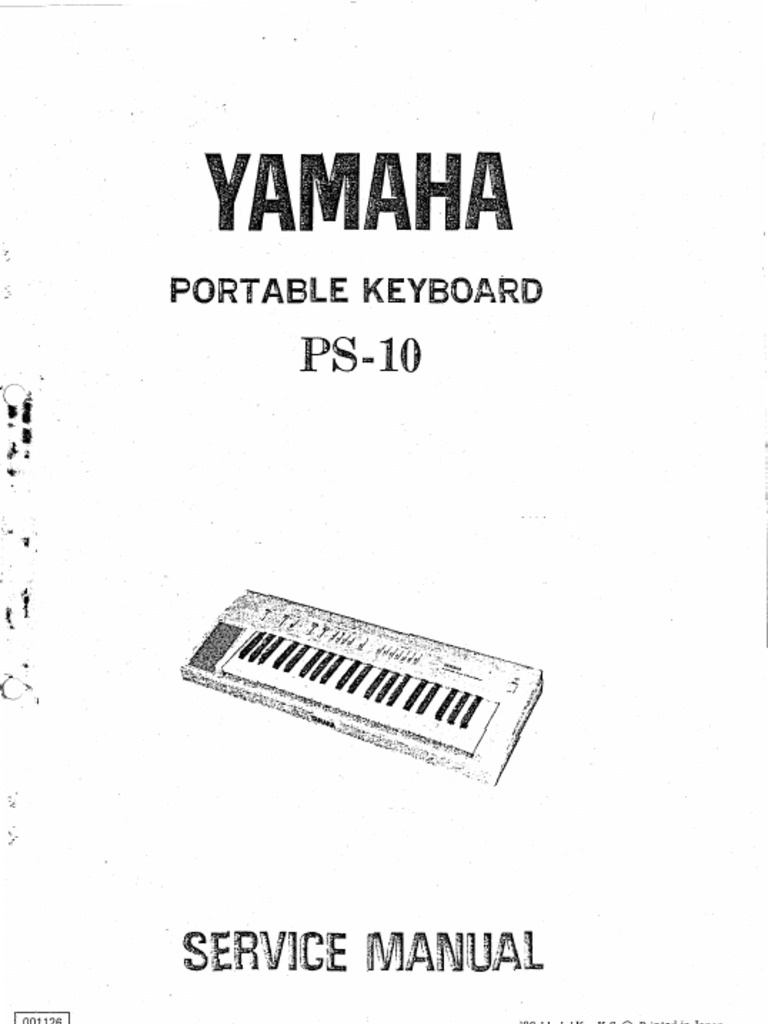 Yamaha ps-10 Keyboard SM | PDF