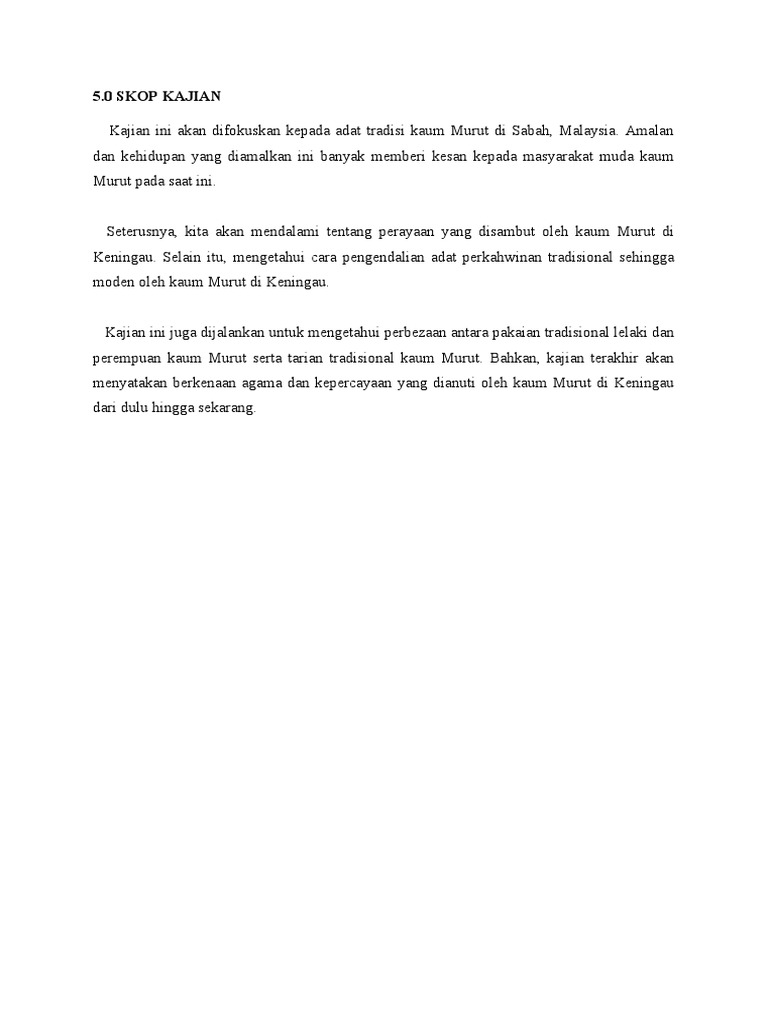 5.0 Skop Kajian | PDF