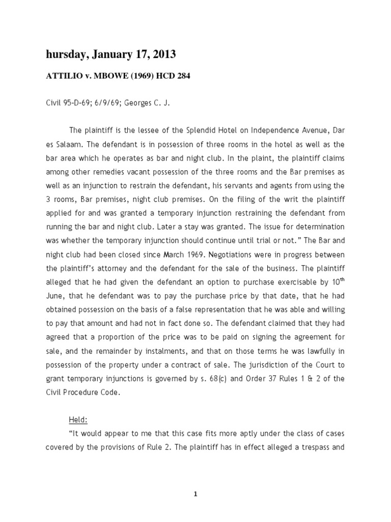 Atilio's Case | Download Free PDF | Injunction | Lawsuit