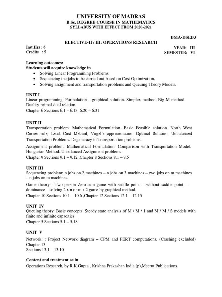 Bma Dseb3 PDF | Download Free PDF | Linear Programming | Operations Research