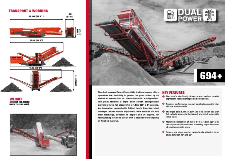 Terex Finlay 694 DP Screener | PDF | Sustainable Technologies ...