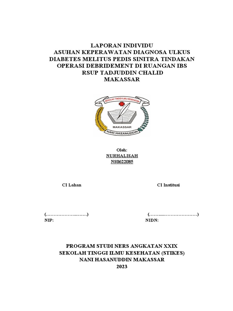 Laporan Pendahuluan Di Ruangan Ok - KMB - DM | PDF