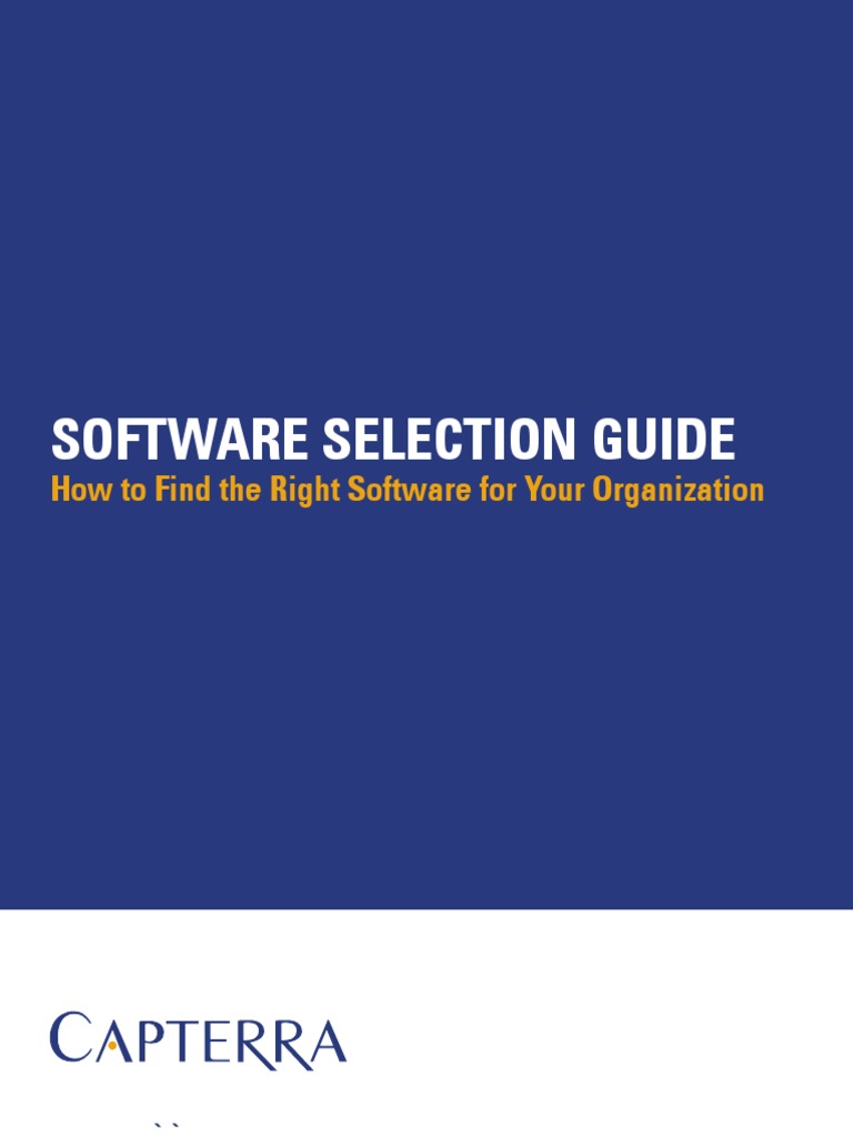 Capterra Software Buying Guide | PDF | Software As A Service | Software