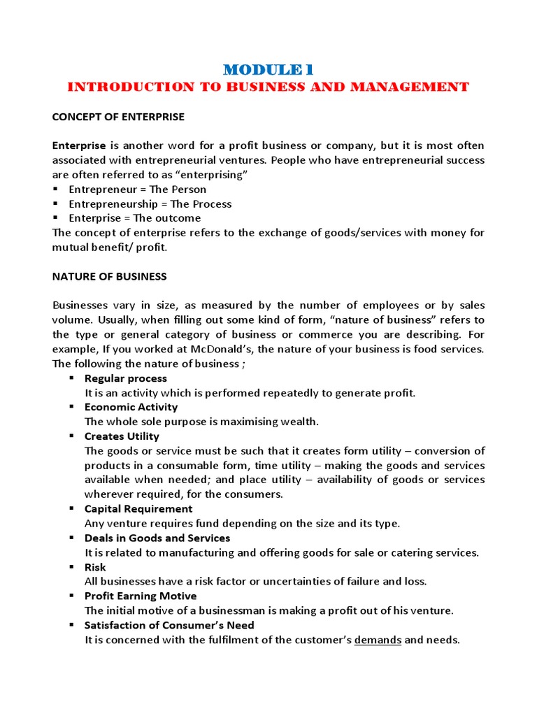 IB Full Note | PDF | Business | Entrepreneurship