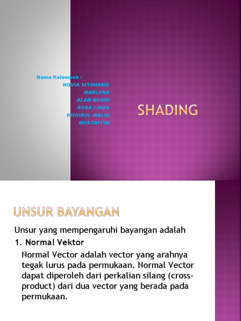 Teknik Shading: Flat vs Gouraud | PDF | Metode & Bahan Ajar | Sains ...