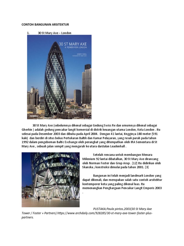 Contoh Bangunan Arsitektur | PDF