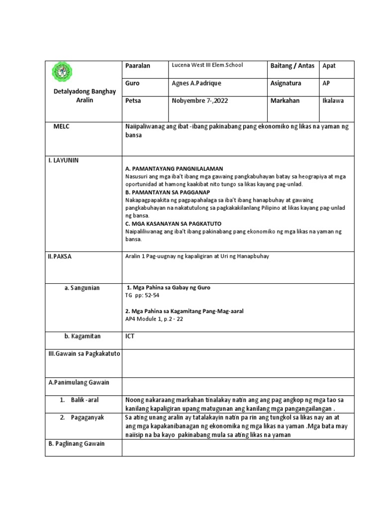 DLP AP4 Week1-Q2 | PDF