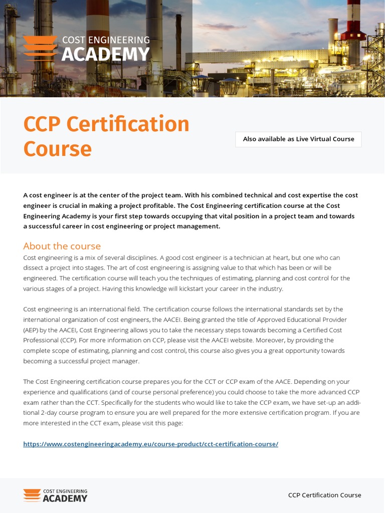 CCP Certification Course Guide | PDF | Engineer | Engineering