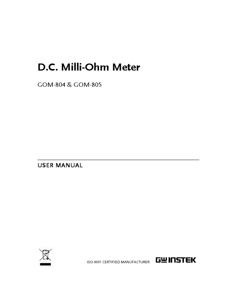 GOM-805 User Maunal EN Rev E 20220331 | PDF | Fuse (Electrical) | Switch