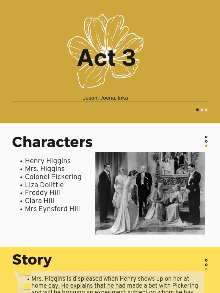 Pygmalion - Act 3 | PDF