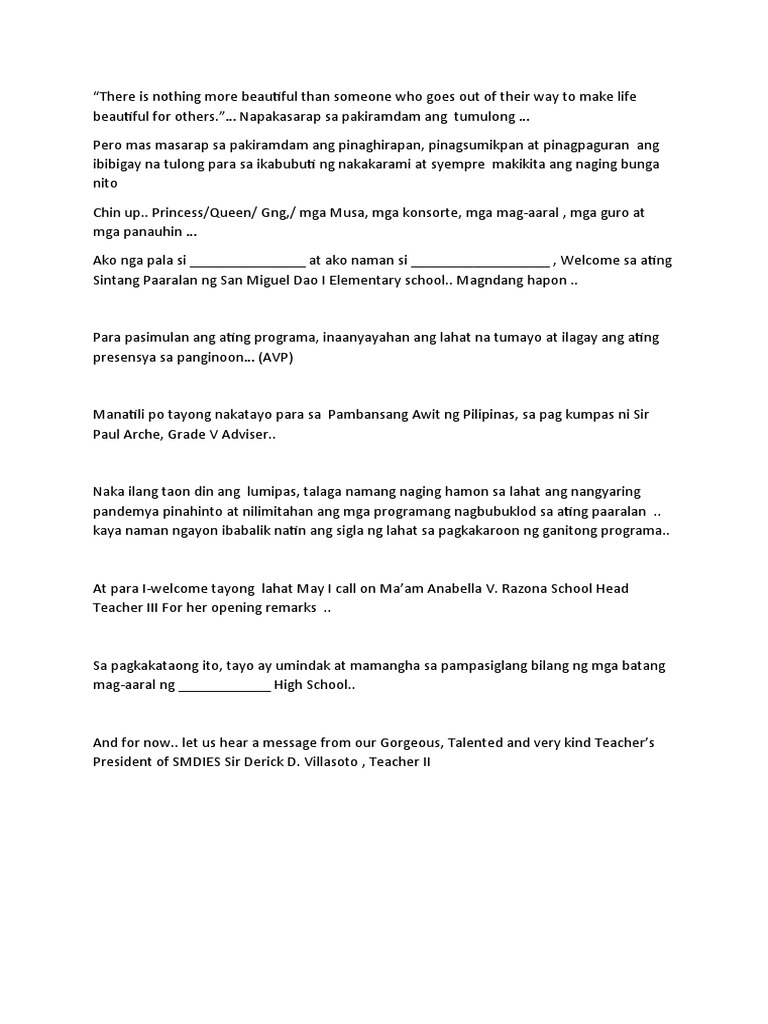 Coronation Script | PDF