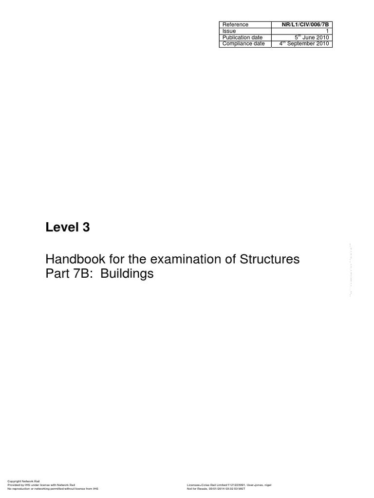 NR-L3-CIV-006-07B - Handbook For Examination of Structures - Buildings | PDF | Stairs