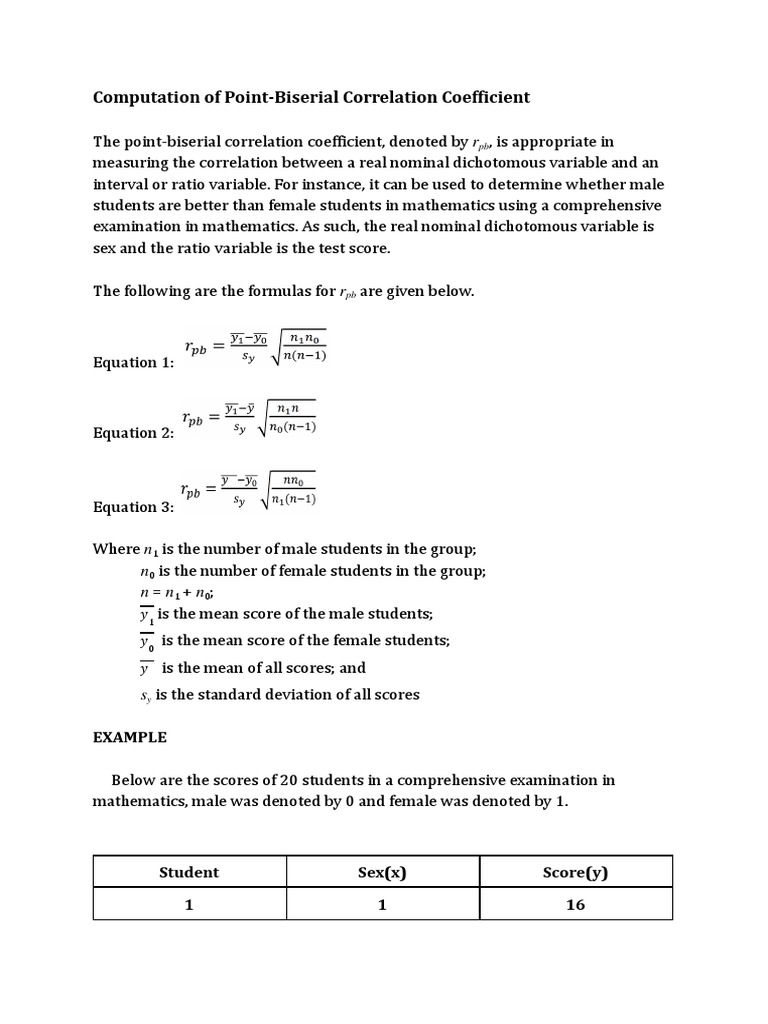Correlation Coefficient | PDF | Statistics | Statistical Analysis