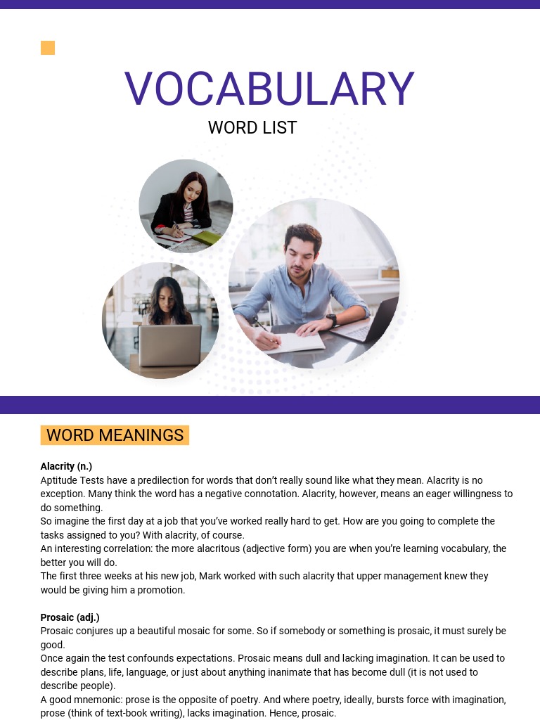 Vocabulary List | PDF | Hedge | Adjective