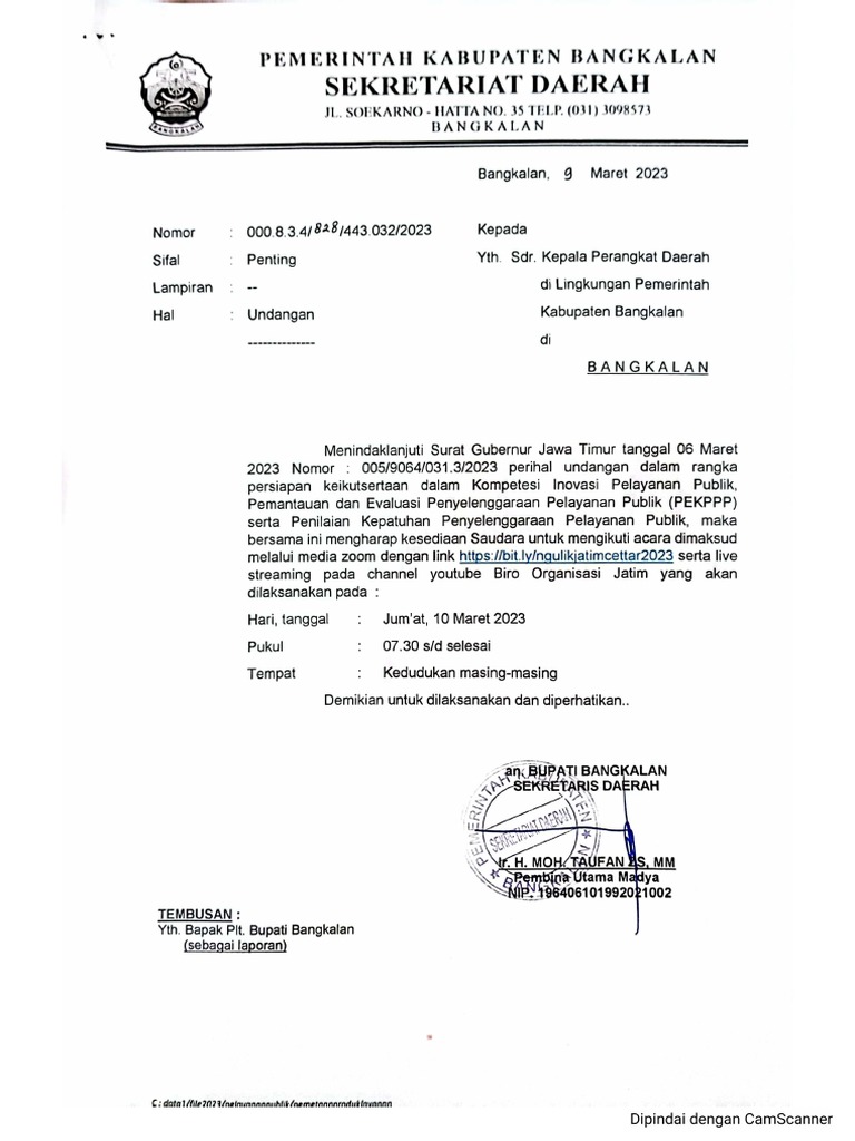 Undangan Media Zoom PDF | PDF