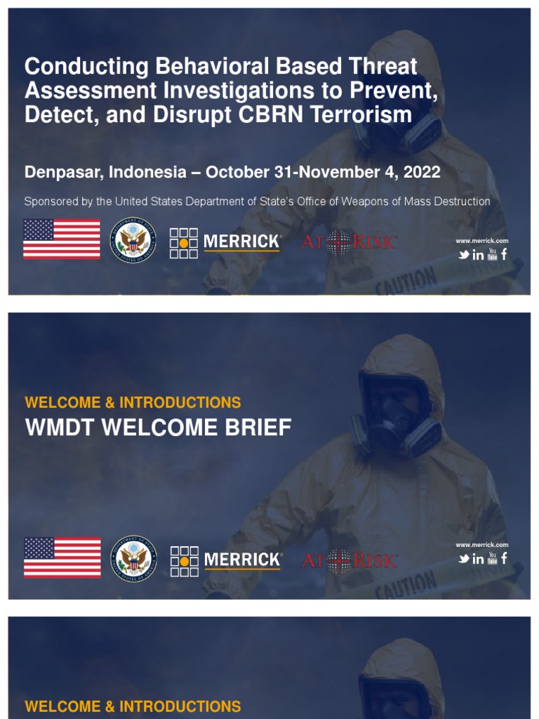 Module 1 - WMDT BTAM SEA - 2022 | PDF | Weapons Of Mass Destruction ...