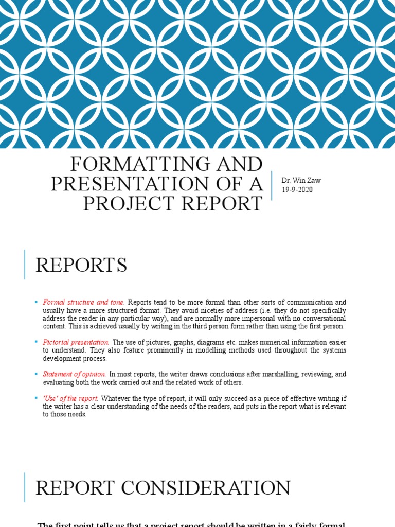 Formatting and Presentation of A Project Report 2 | PDF | Arial | Typefaces