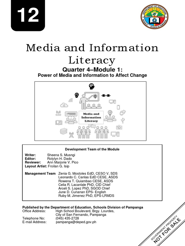 MIL Q4 - Mod1 - Power of Media and Information To Affect Change PDF ...