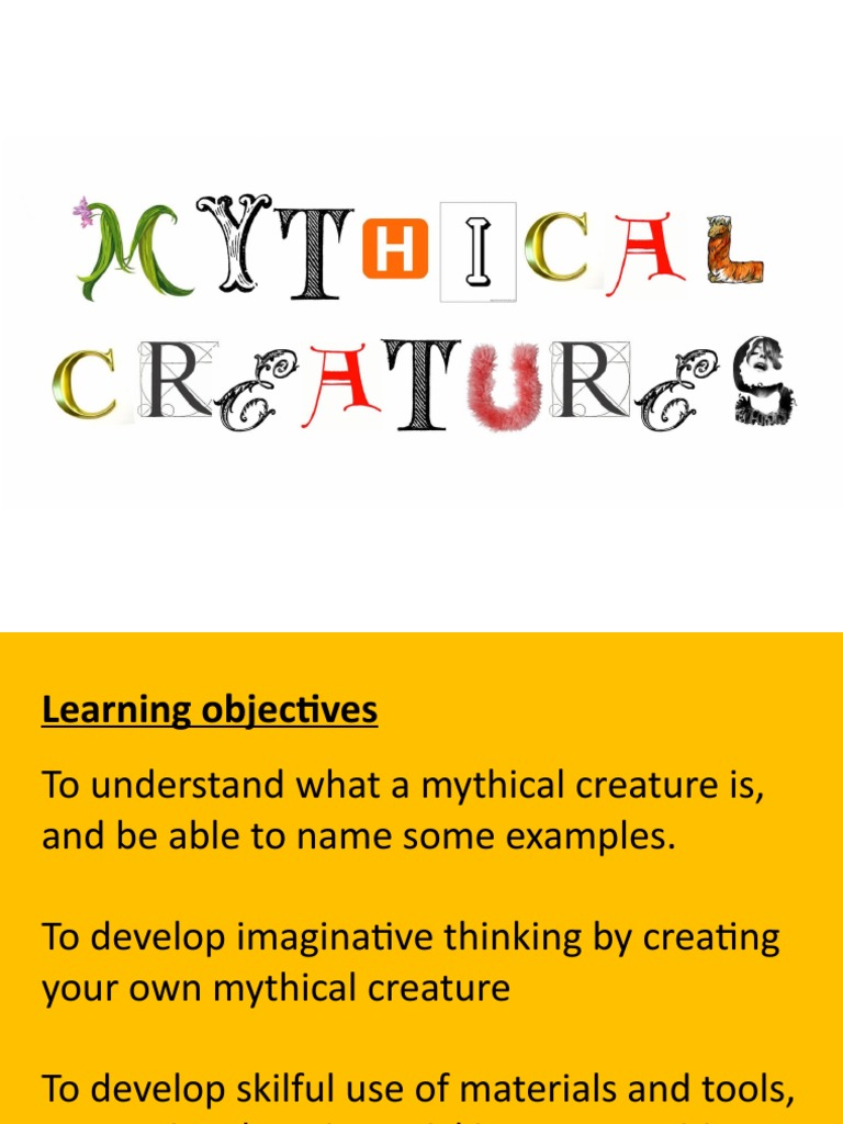 Mythical Creatures Collage Ideas | PDF