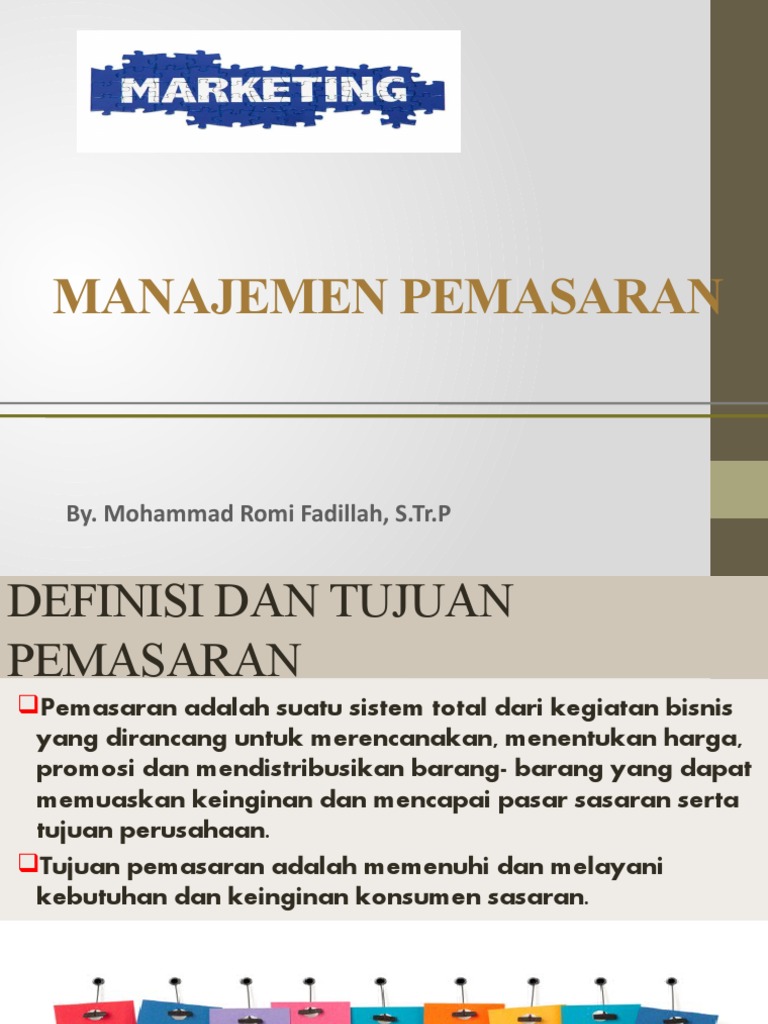Manajemen Pemasaran Pdf 