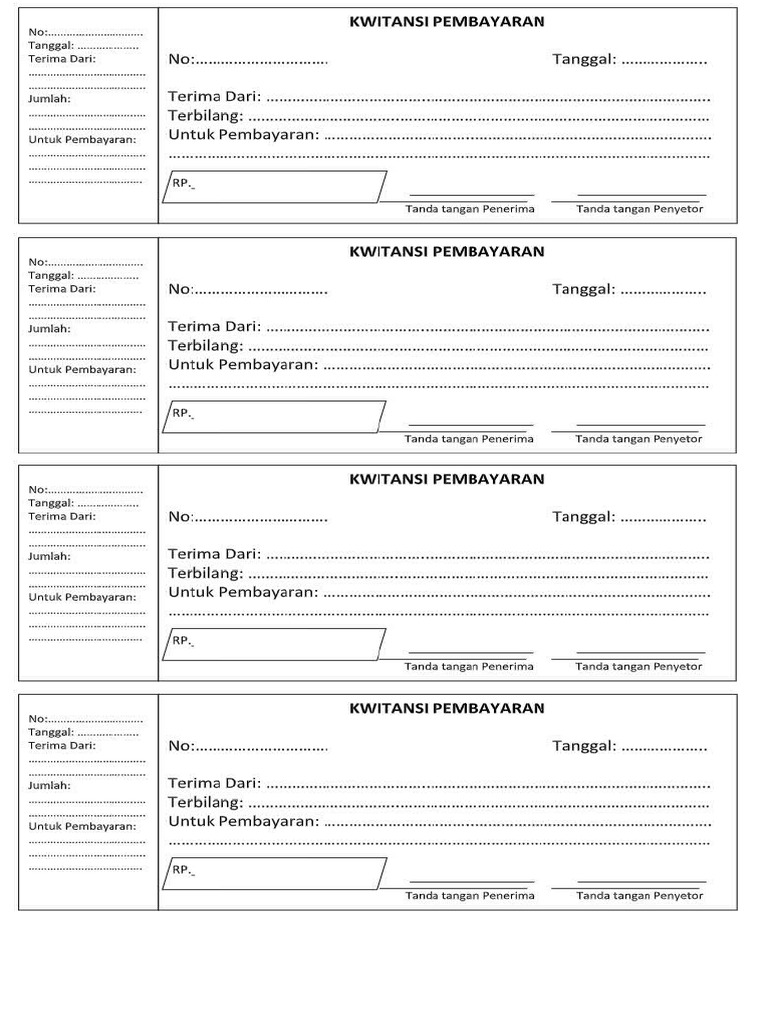 Kwitansi | PDF