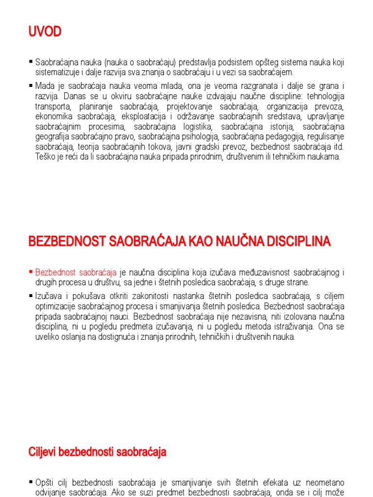 Bezbednost Saobraćaja, SCB | PDF