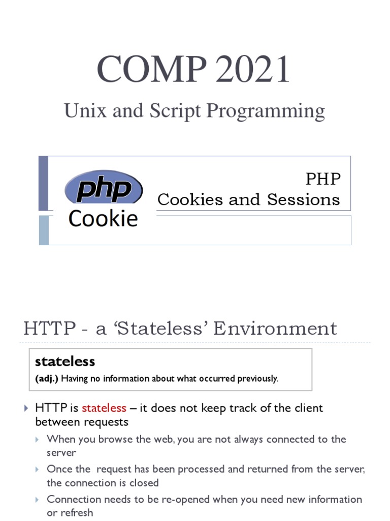 PHP Cookies and Session | PDF | Http Cookie | Hypertext Transfer Protocol