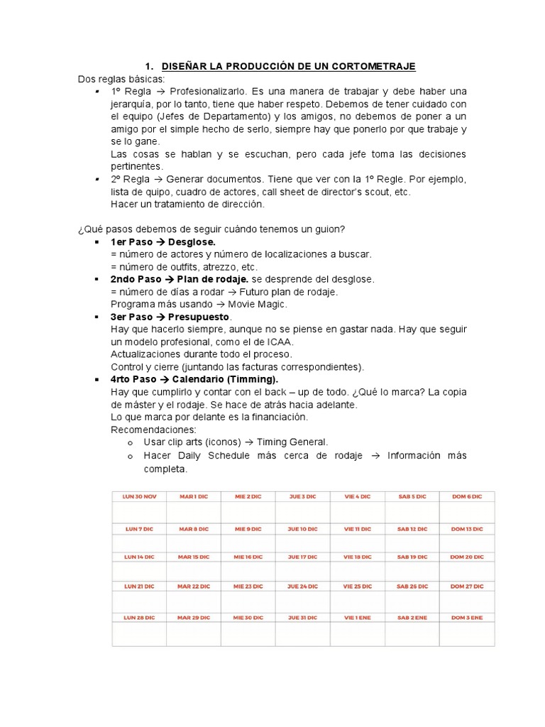 Producción de Cortometraje: Guía SEO | PDF | Informática