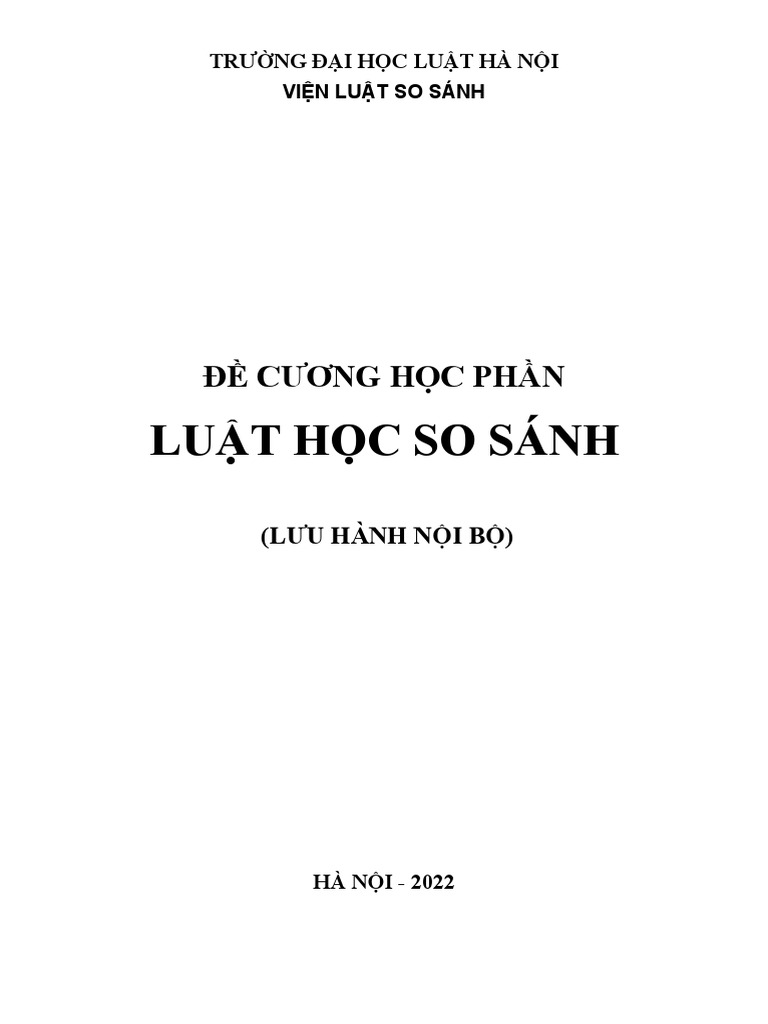 Luat So Sanh - TMQT - 3TC | PDF