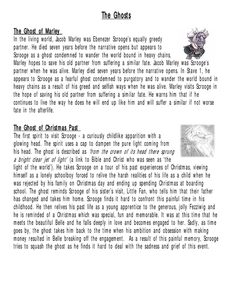 A - Christmas - Carol - The Ghosts | PDF | Ebenezer Scrooge | Jacob Marley