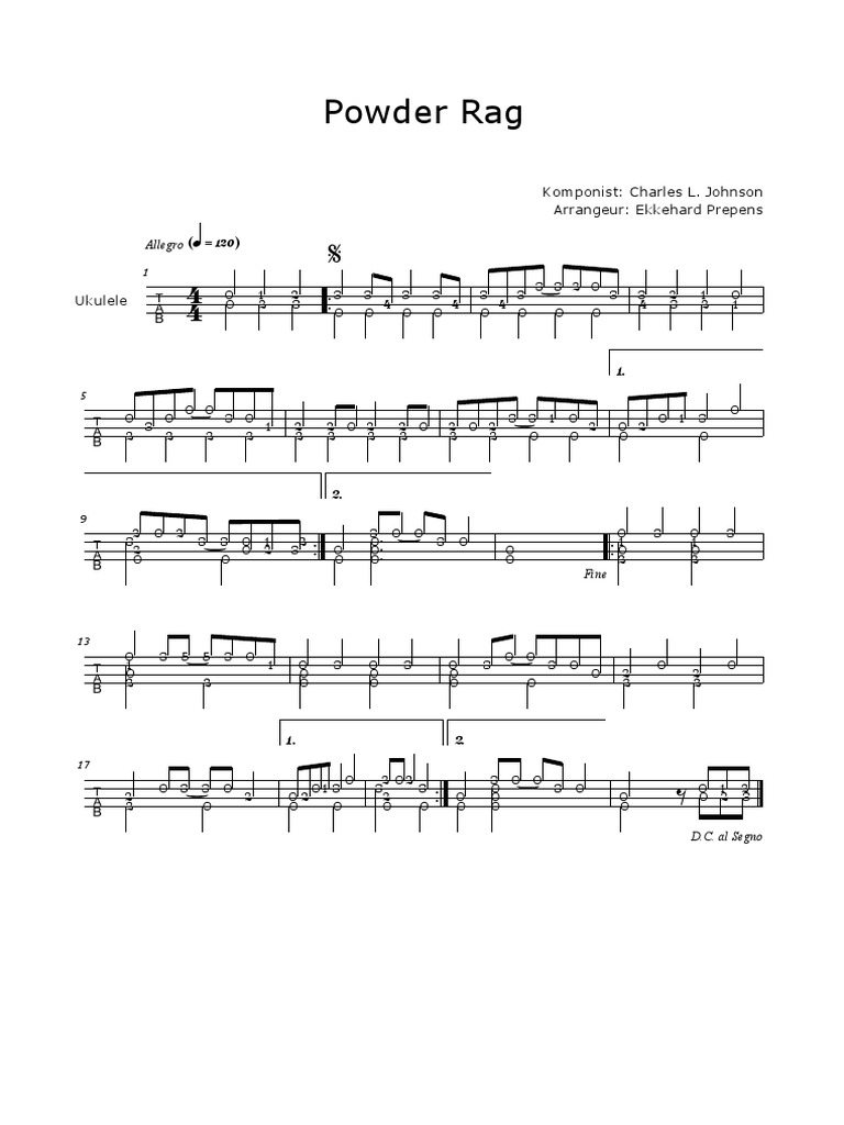 Powder Rag PDF | PDF | Ragtime Composers | Ragtime