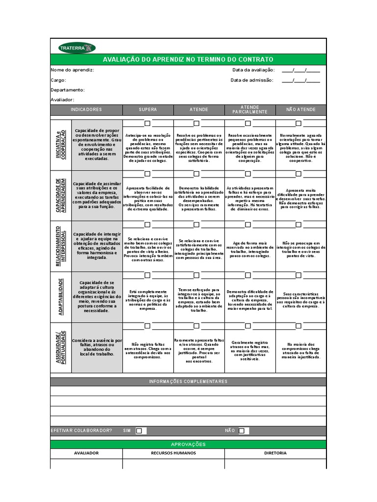 Anexo Norma Deog 01 - 22 - Avaliação Aprendiz | PDF | Aprendizado ...