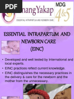 Essential Intrapartum Newborn Care (EINC) | PDF | Infants | Breastfeeding