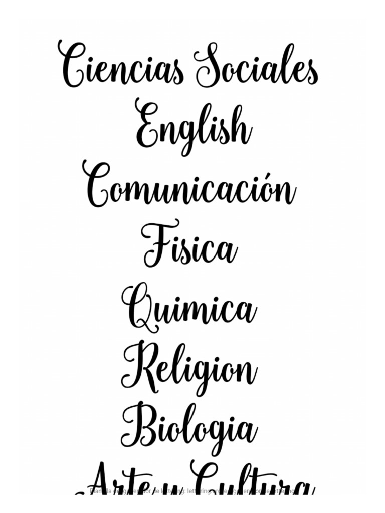 Generador de Lettering y Caligrafía PDF | PDF