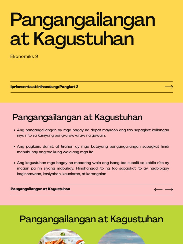 Pangangailangan-at-Kagustuhan-1 | PDF