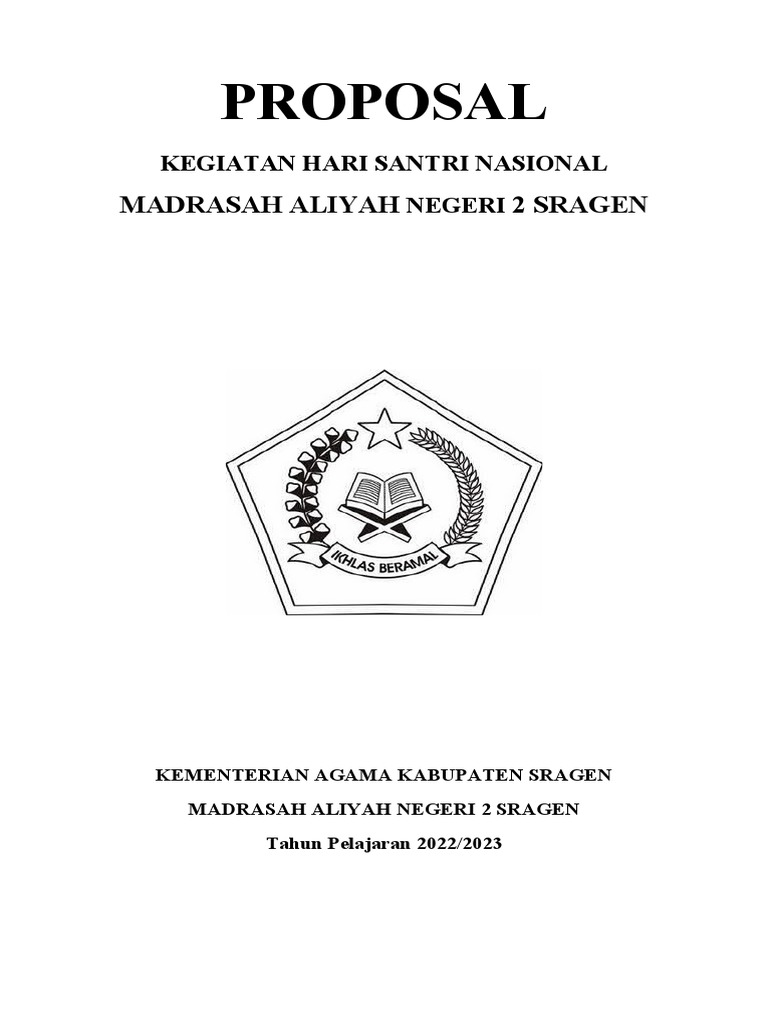 Proposal Hari Santri 2022-2023 | PDF