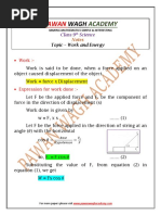 Class 9 Work and Energy Notes | PDF