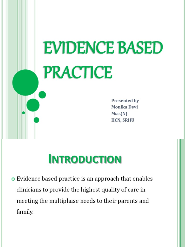 Evidencebasedpractice 190912083548 | PDF | Evidence Based Practice ...