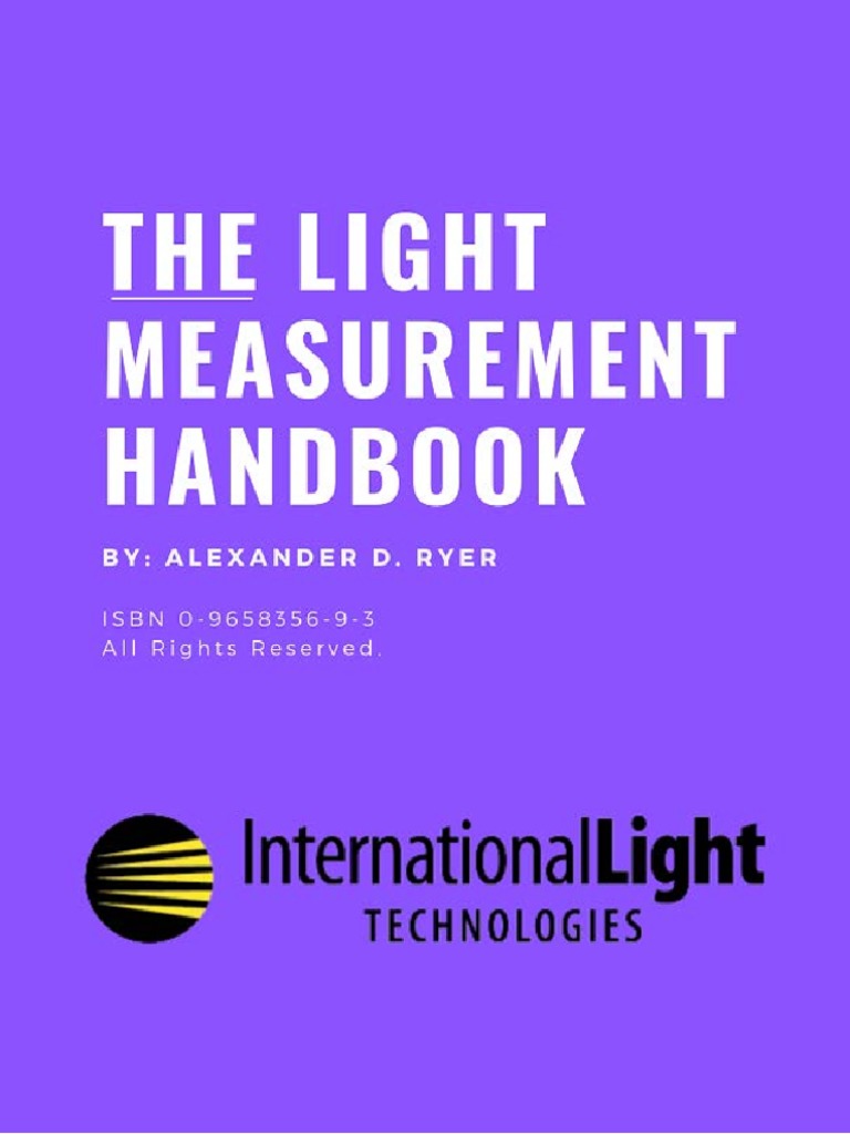 Ilt Light Measurement Handbook - 0 | PDF