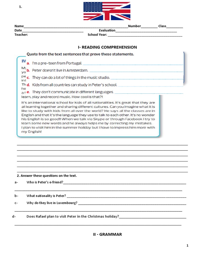 My Best Friend Peter | Download Free PDF | Subject (Grammar) | Language ...