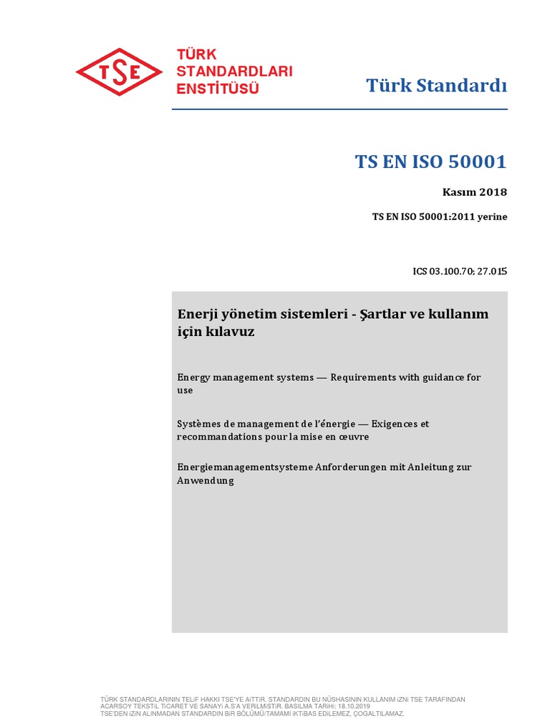 TS_EN_ISO_50001 Standartı | PDF