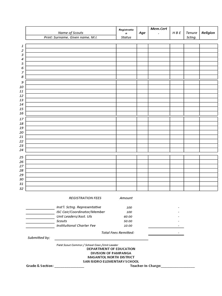 BSP - GSP Registraion | PDF