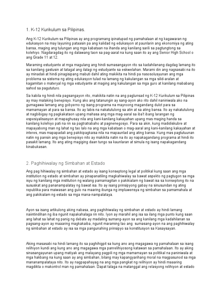 Activity 2 (Pagbasa at Pagsuri) | PDF