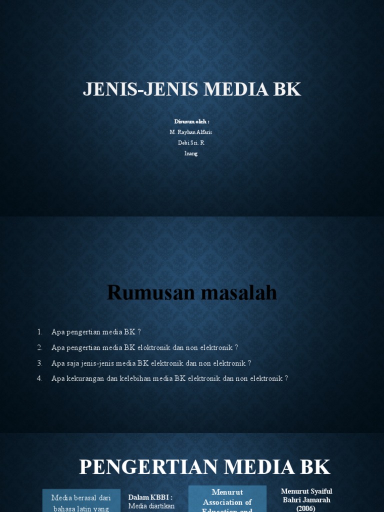 Jenis-Jenis Media BK | PDF