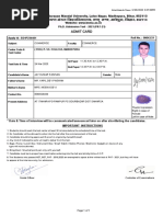 Admit Card Template | PDF | Computing