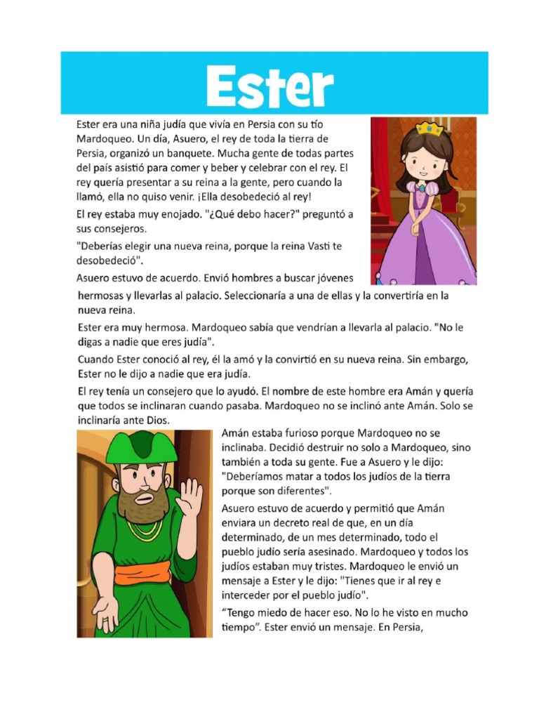 Actividad Reina Ester | PDF